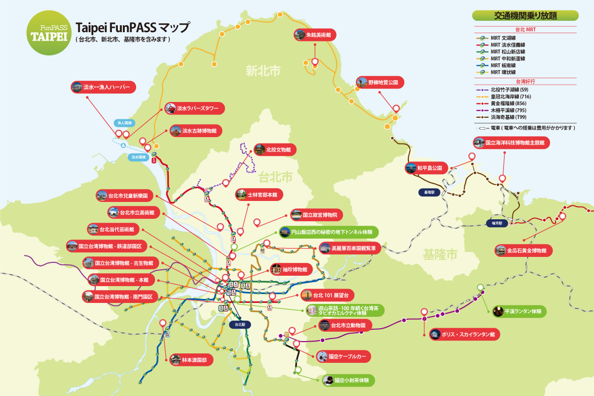 【2025年版】台北観光に！北北基おもしろカード（TAIPEI FUN PASS）使い方まとめ | Funliday